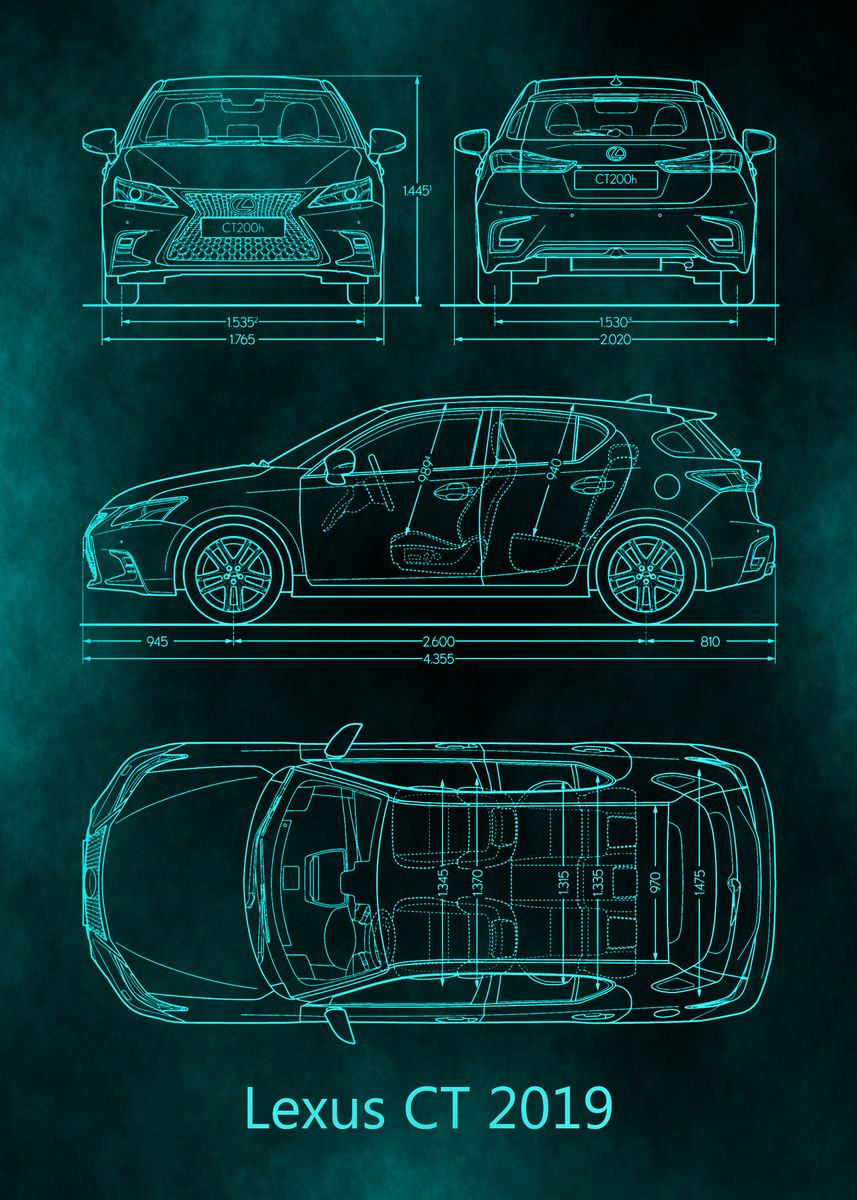 'Lexus CT 2019 ' Poster by Fast Elevator | Displate