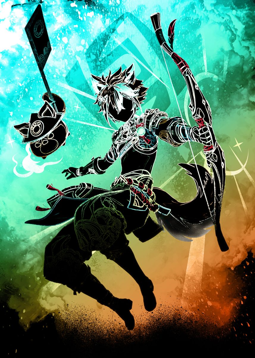 'Canis Bellatoris' Poster, picture, metal print, paint by Donnie | Displate