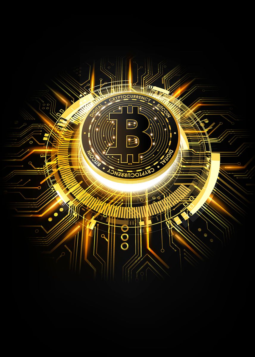 'bitcoin' Poster, picture, metal print, paint by Greatest of All Time ...