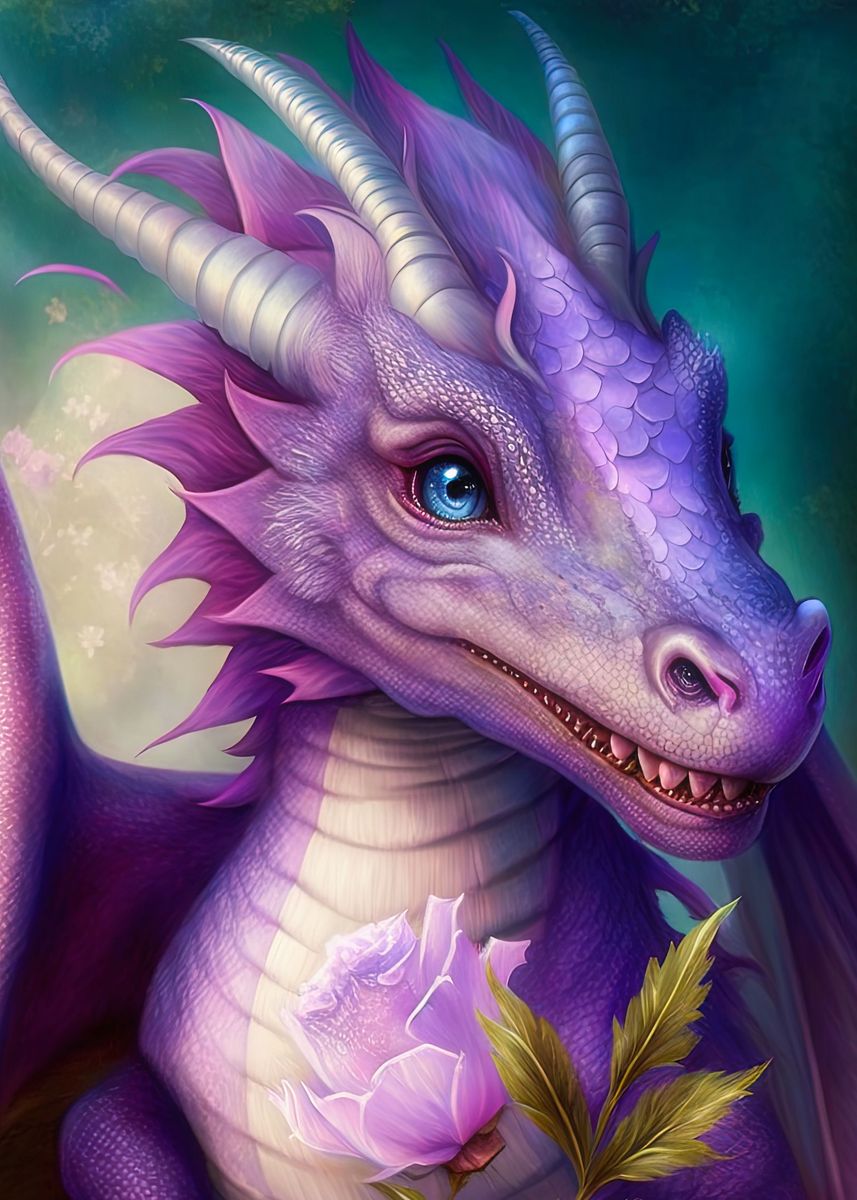 'The Dragon Miorath' Poster by Dolphins DreamDesign | Displate