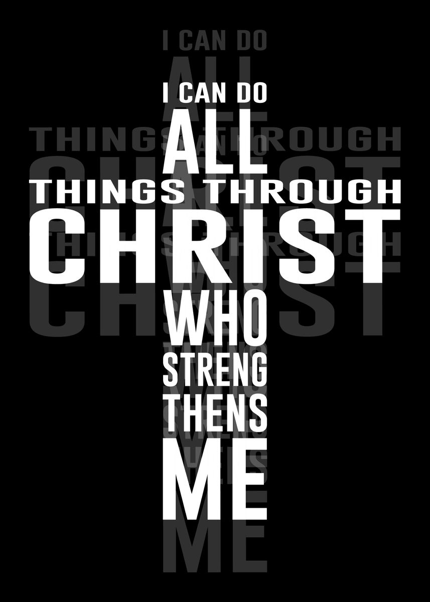 'All Christ' Poster, picture, metal print, paint by crbn design | Displate