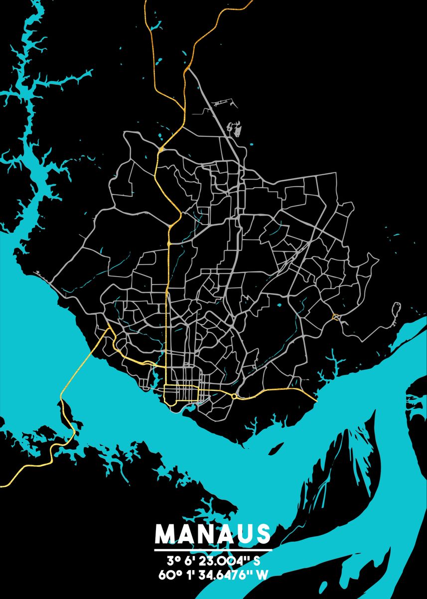 'Manaus State Of Amazonas' Poster by Clayborne Frank | Displate