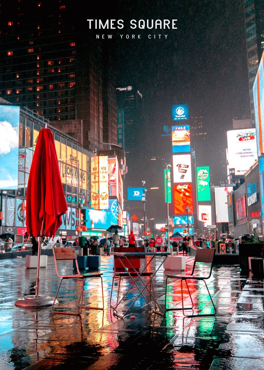 'Times Square ' Poster by Famous City | Displate