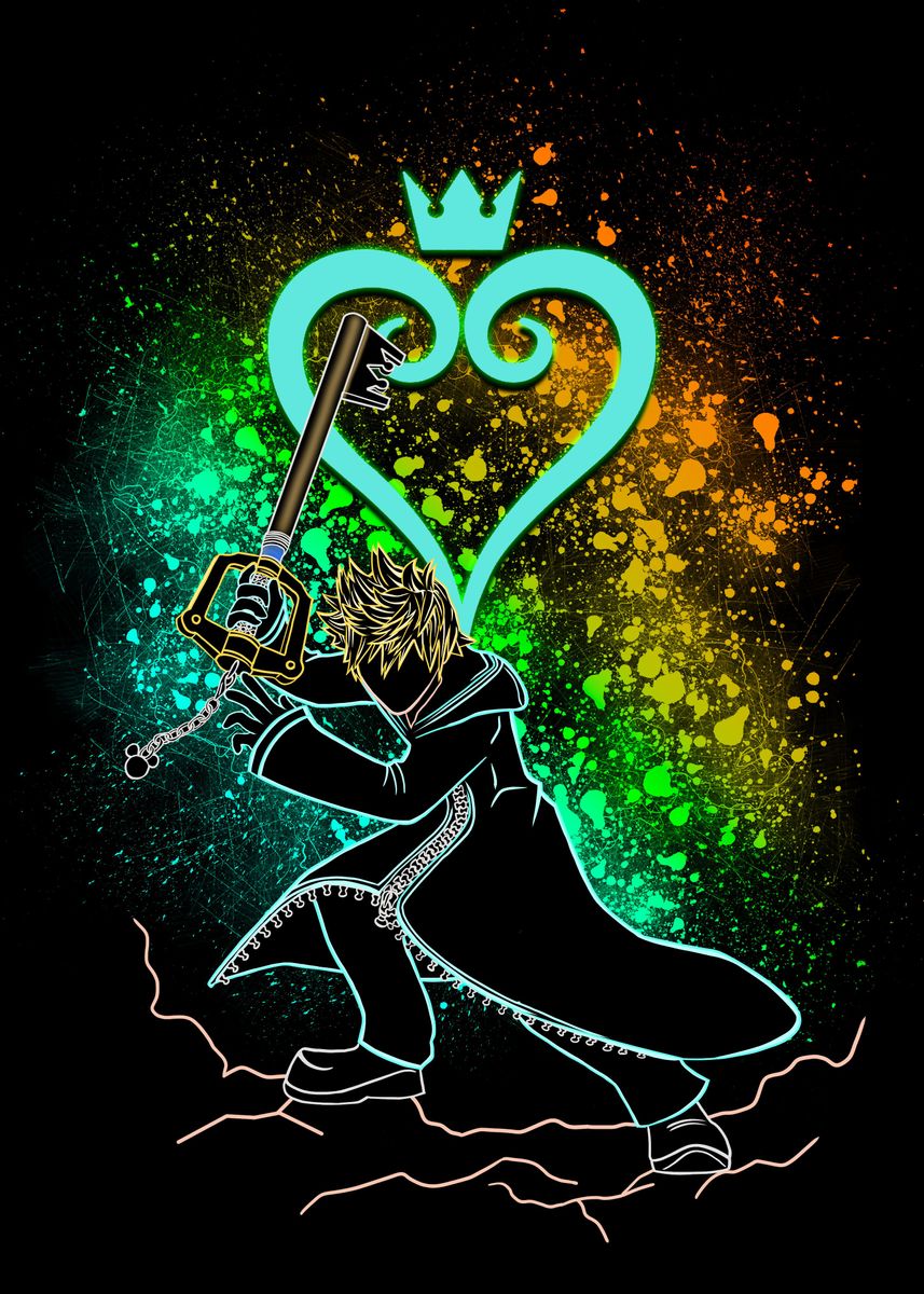 'Shadow of roxas' Poster, picture, metal print, paint by Masdarata ...