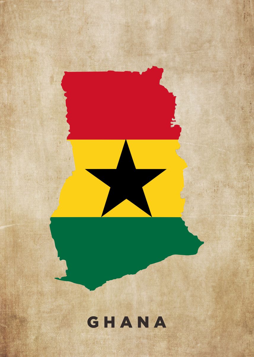 'Ghana' Poster, picture, metal print, paint by Trending Collections ...
