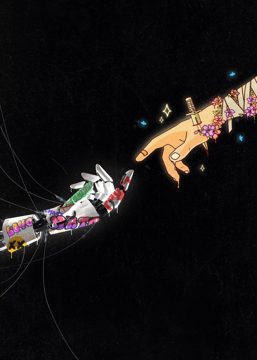 'CONVERGE' Poster, picture, metal print, paint by MrProximity | Displate