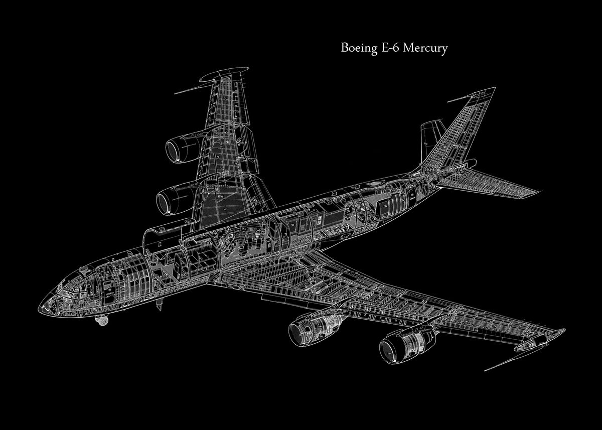 'Boeing E6 Mercury' Poster by Mod Yof | Displate