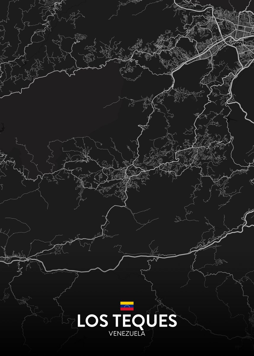 'Los Teques VE' Poster, picture, metal print, paint by IMR Designs ...