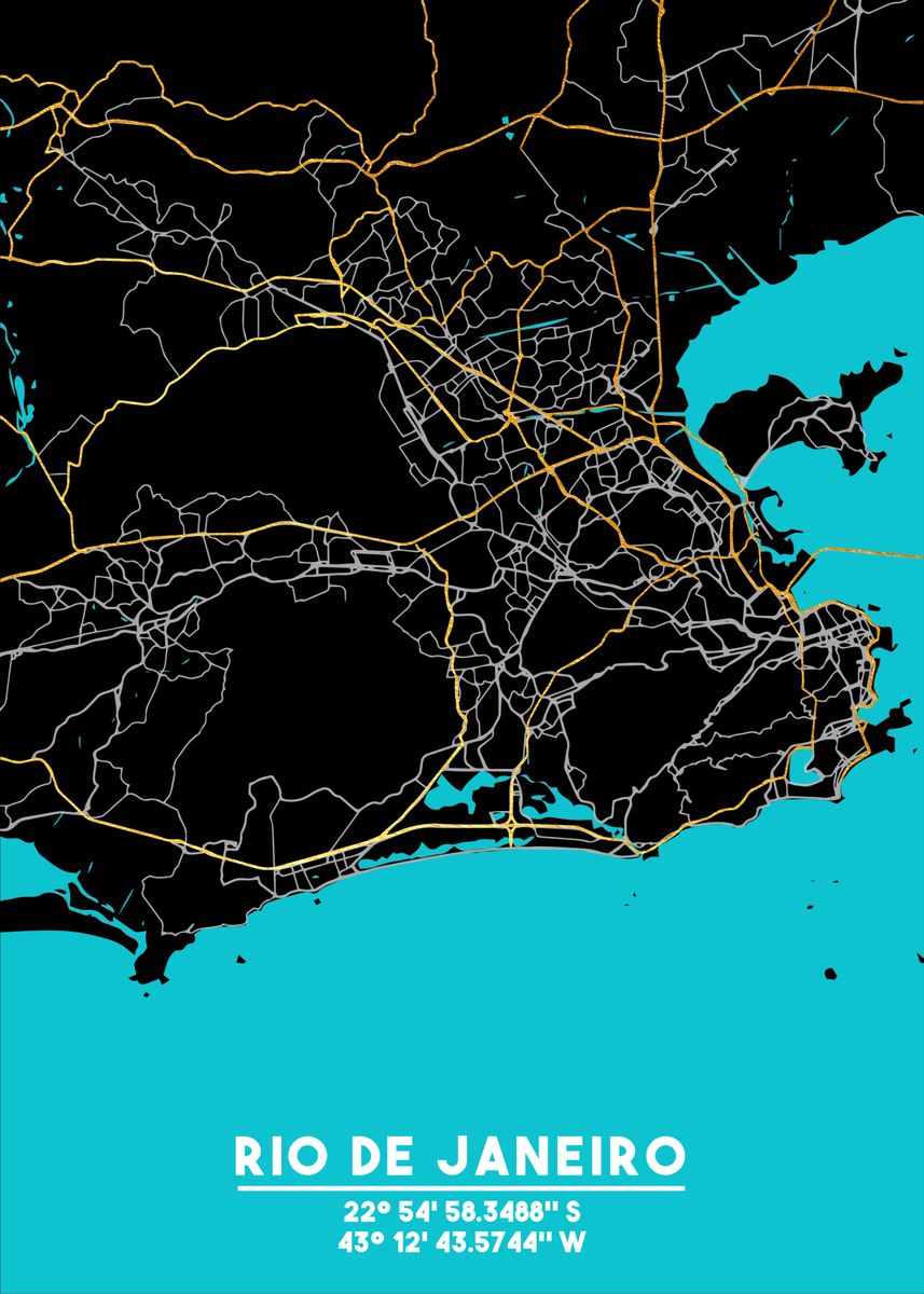 'Rio De Janeiro' Poster by Clayborne Frank | Displate