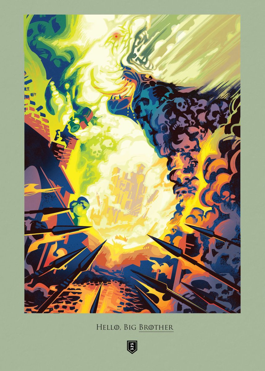 'Hello, Big Brother' Poster, picture, metal print, paint by Game of ...