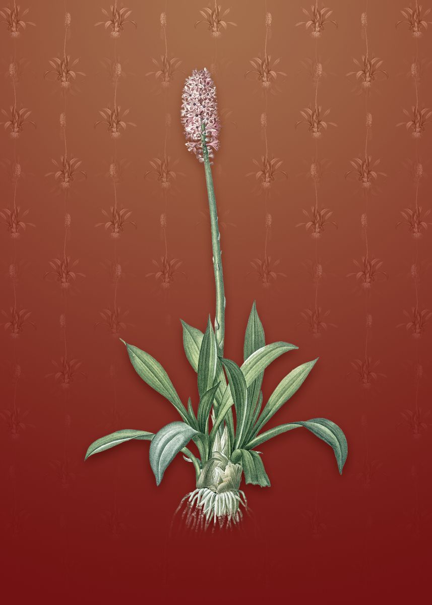 'Swamp Pink on Falu Red' Poster, picture, metal print, paint by Holy ...