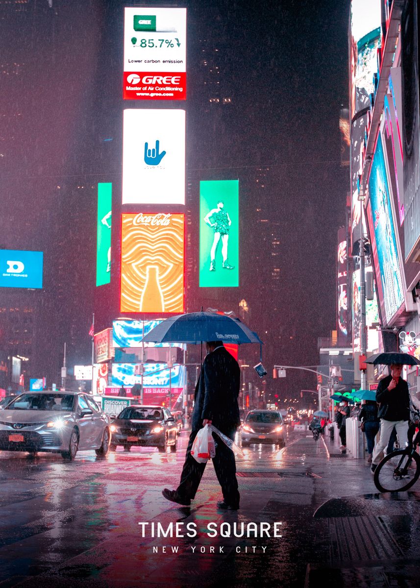 'Times Square ' Poster by Famous City | Displate