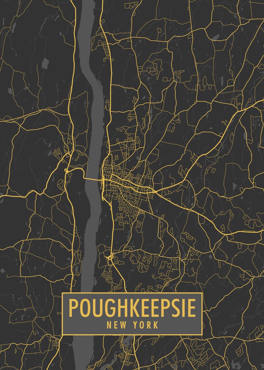 'Poughkeepsie' Poster, picture, metal print, paint by Miracle Studio ...
