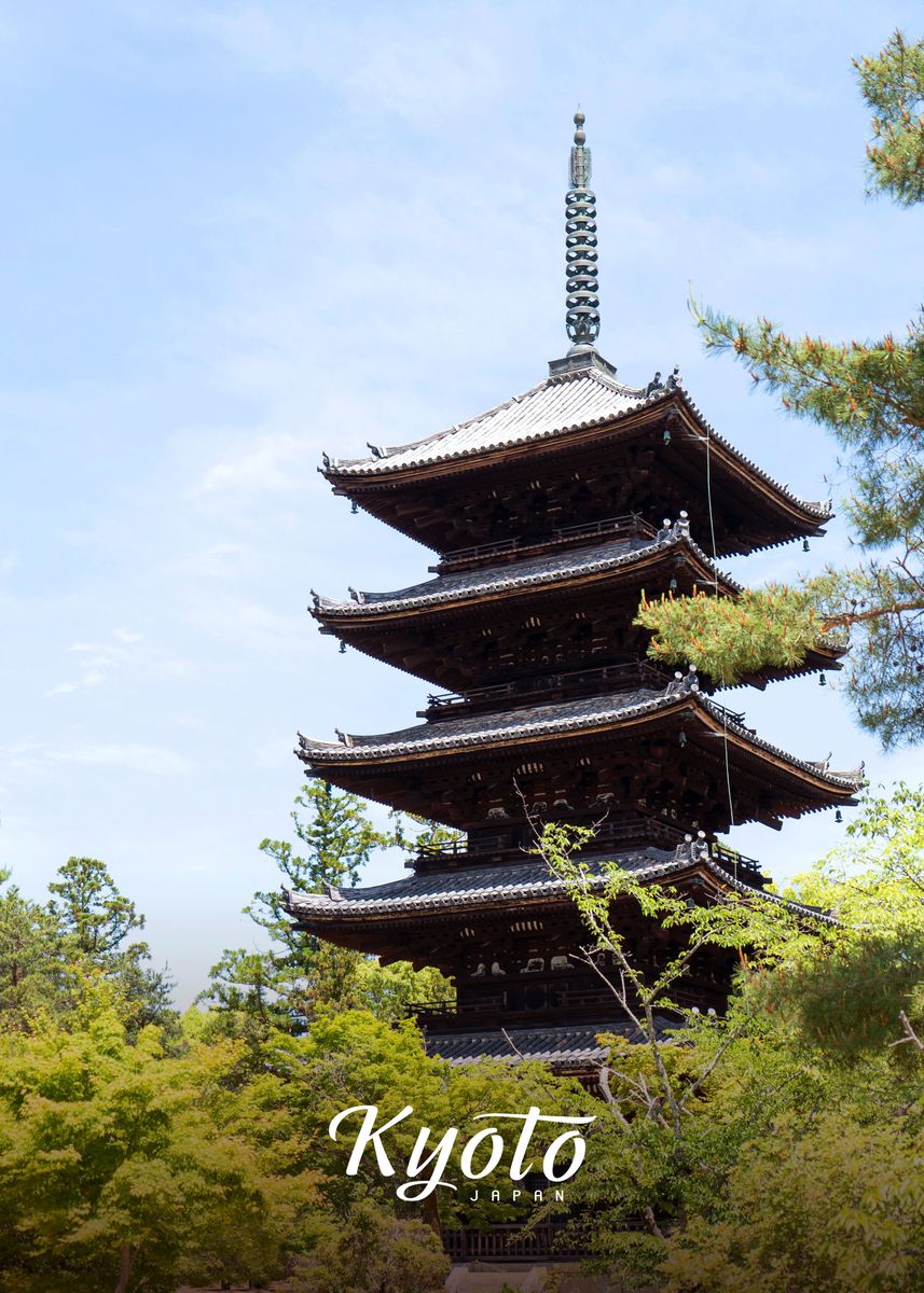 'Kyoto ' Poster, picture, metal print, paint by Explore Universe | Displate