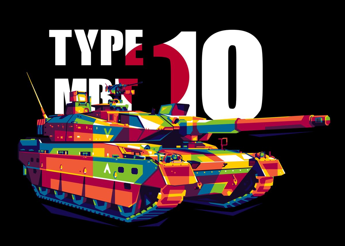 'Type 10 MBT' Poster by Lintang Wicaksono | Displate