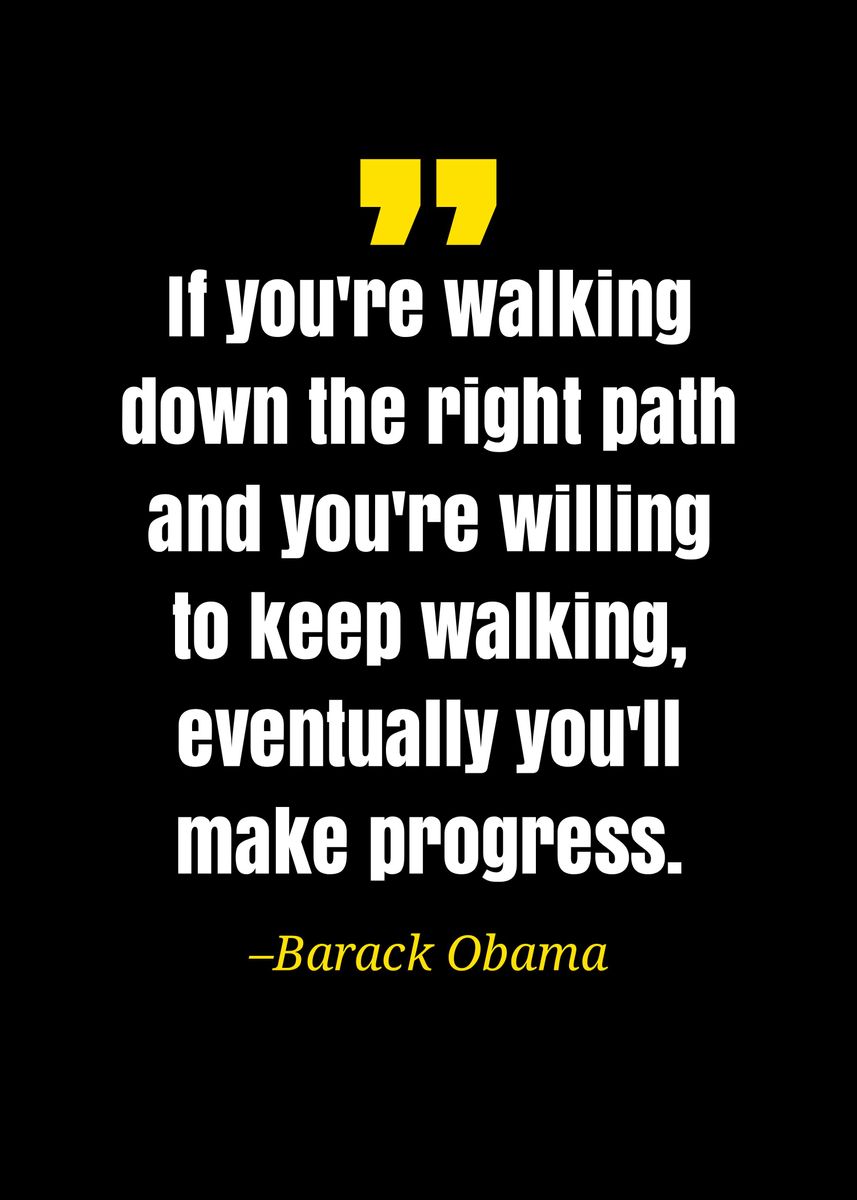 'Barack Obama quote' Poster, picture, metal print, paint by Gembull Art ...