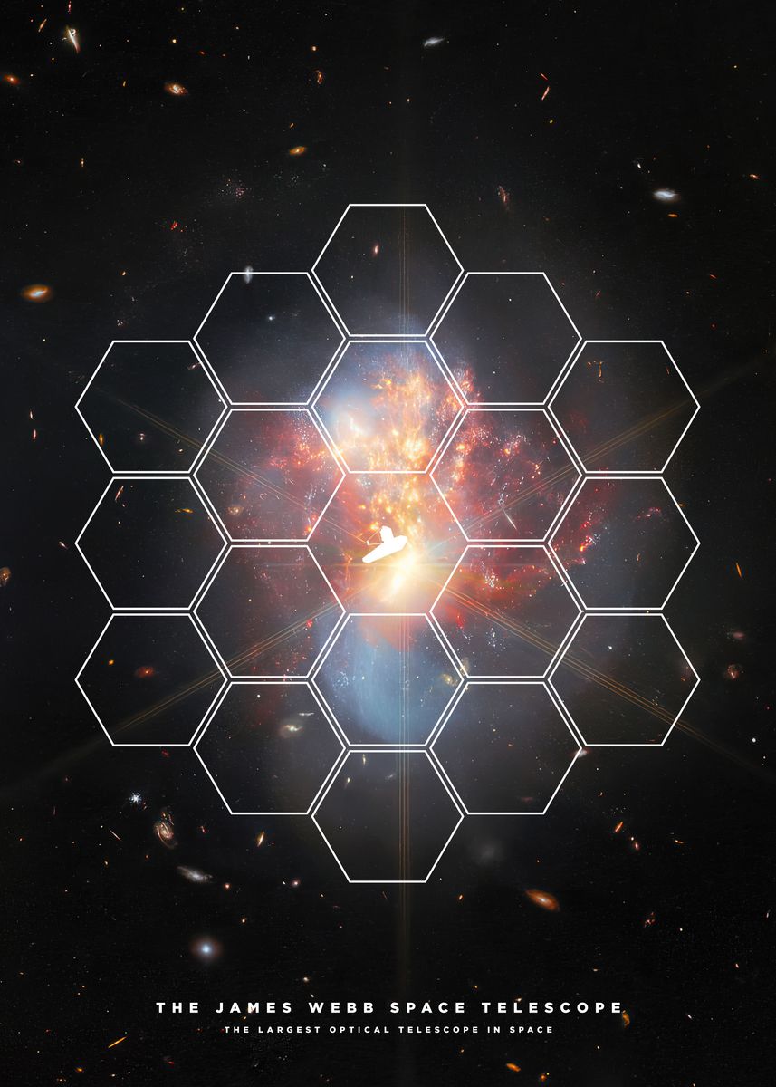 'James Webb Telescope' Poster, picture, metal print, paint by The Fire ...