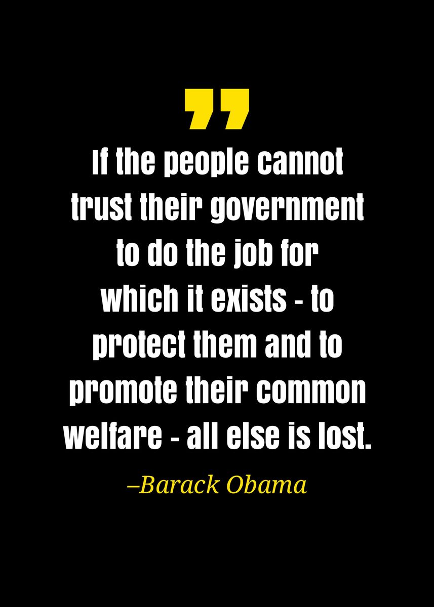 'Barack Obama quote' Poster by Gembull Art | Displate