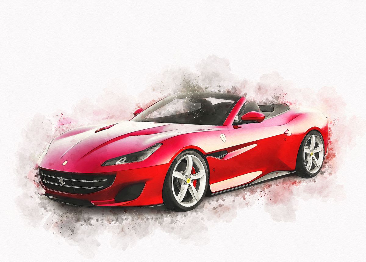 'Vintage Super Sport Car ' Poster by kun bin | Displate