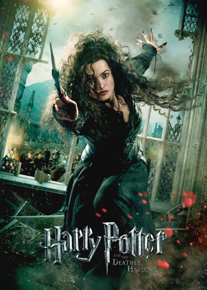 'HP8 Bellatrix Lestrange' Poster, picture, metal print, paint by Wizarding World | Displate