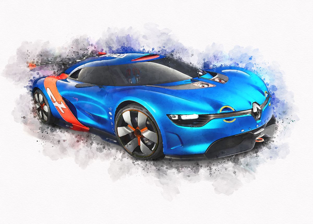 'Vintage Super Sport Car ' Poster by kun bin | Displate