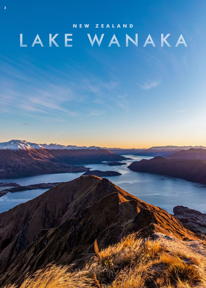 'Lake Wanaka' Poster, picture, metal print, paint by Merah Djoeang ...