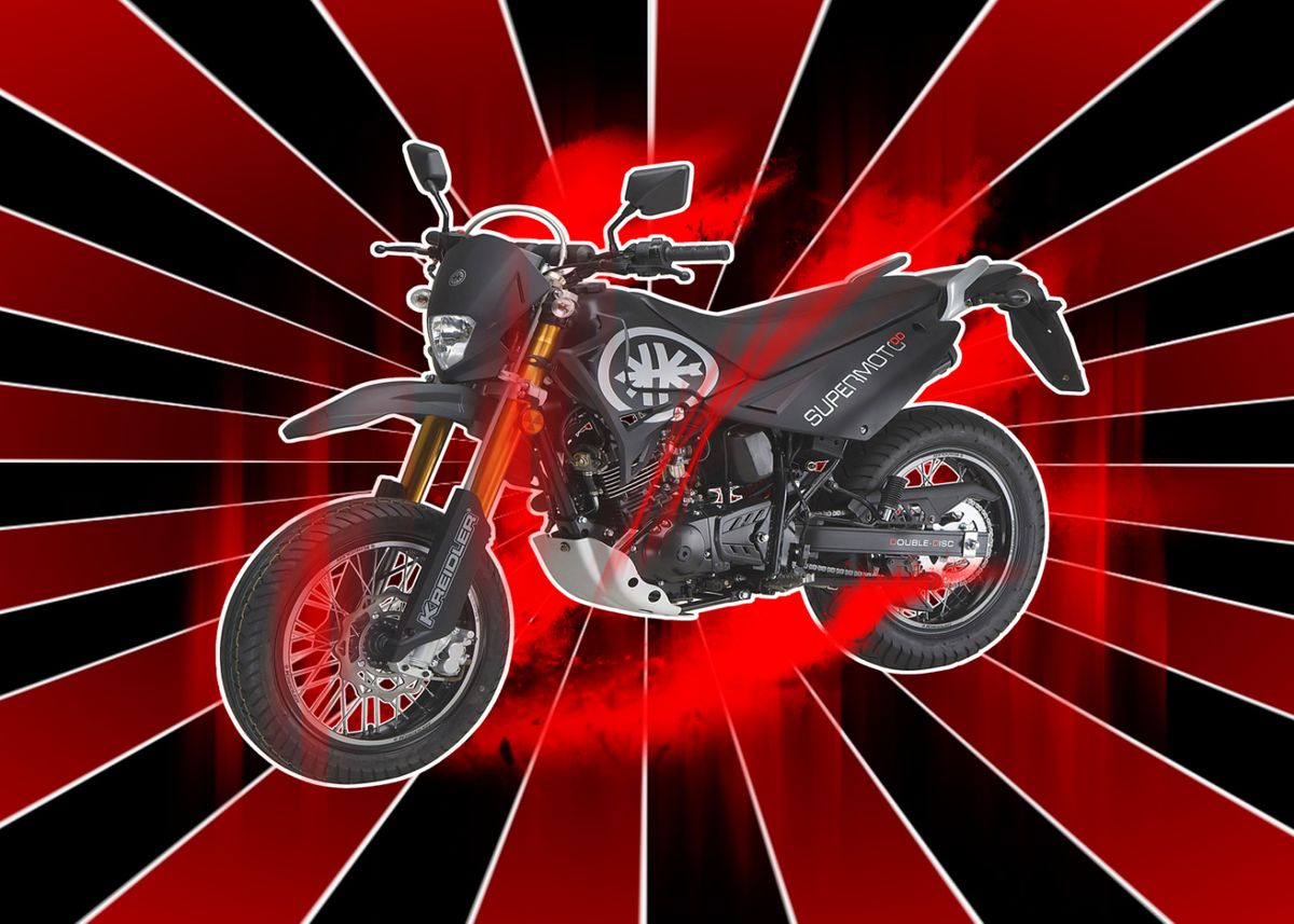 'supermoto' Poster by Motorsport | Displate