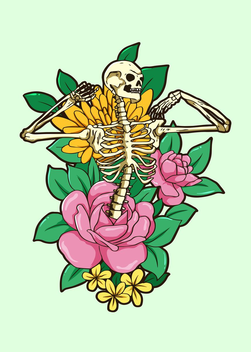 'Bloomcore Aesthetic' Poster, picture, metal print, paint by ...