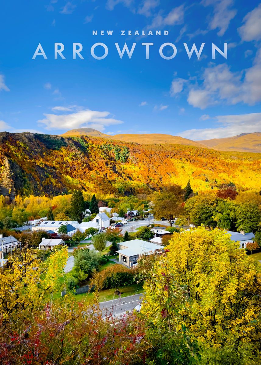 'Arrowtown City' Poster by Merah Djoeang | Displate