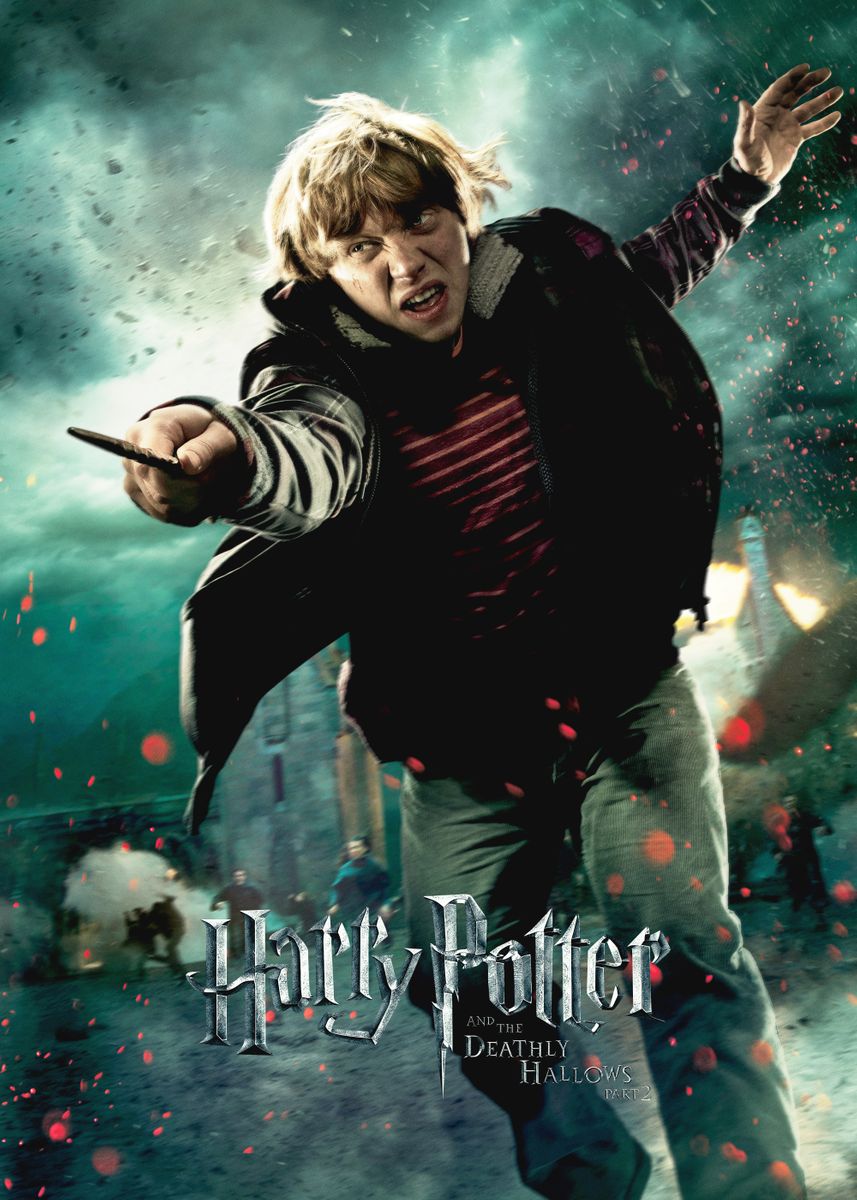 'HP8 Ron Weasley' Poster, picture, metal print, paint by Wizarding ...