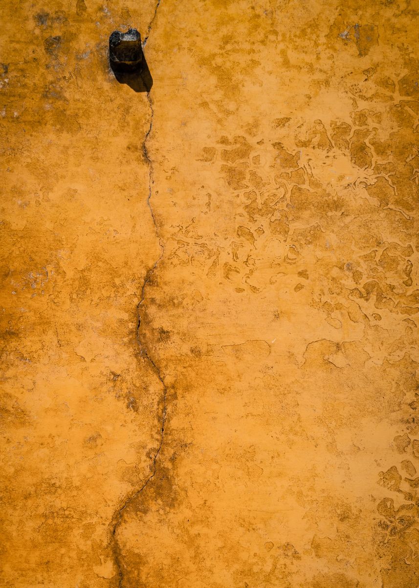 'Yellow Crack' Poster by Marco Moroni | Displate