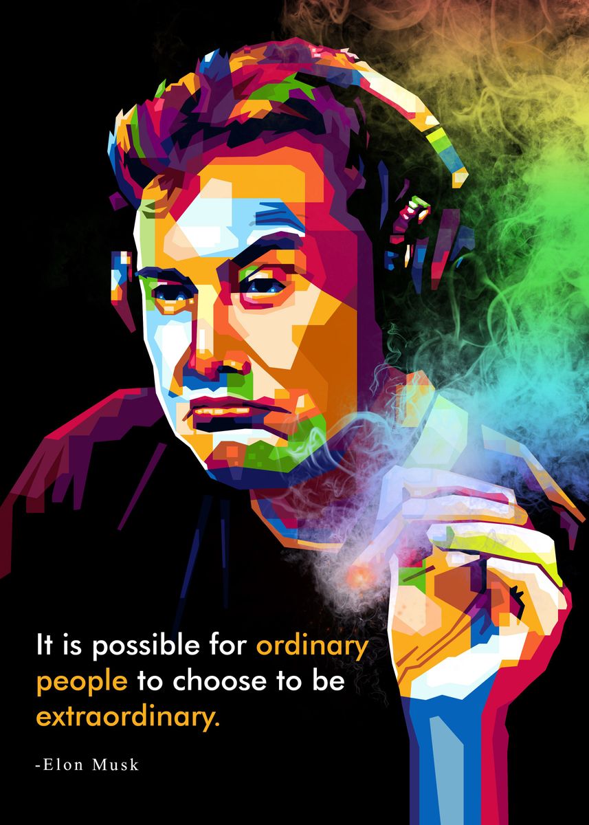 'Elon Quotes' Poster by MK STUDIO | Displate