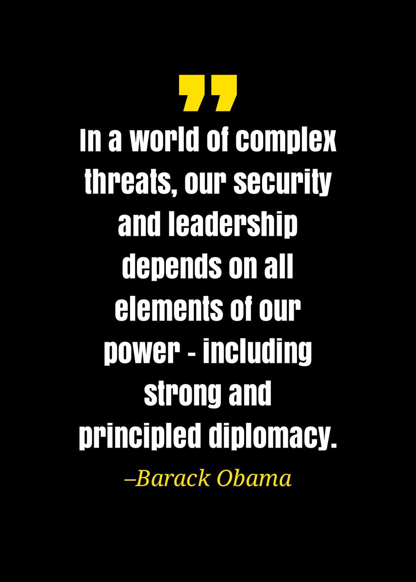'Barack Obama quote' Poster, picture, metal print, paint by Gembull Art ...