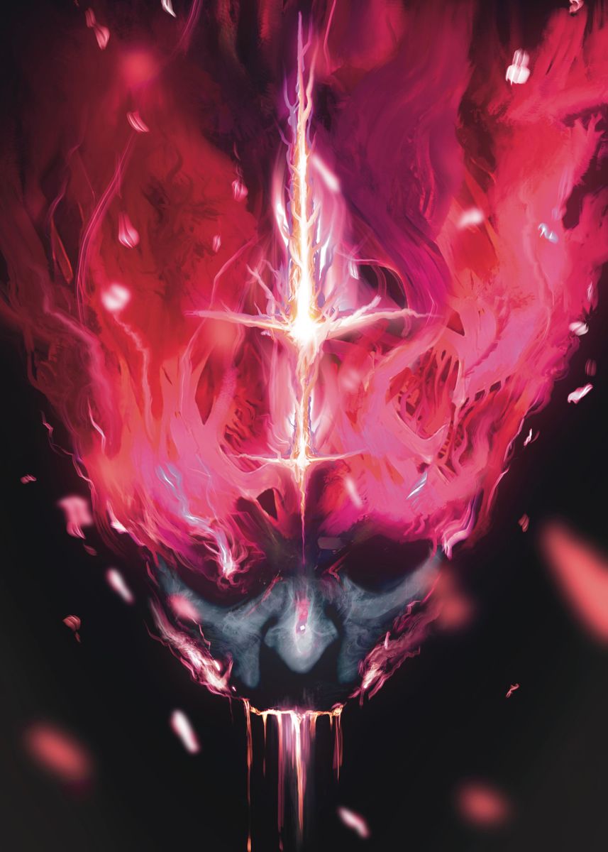 'Burning thoughts' Poster by Pietro | Displate