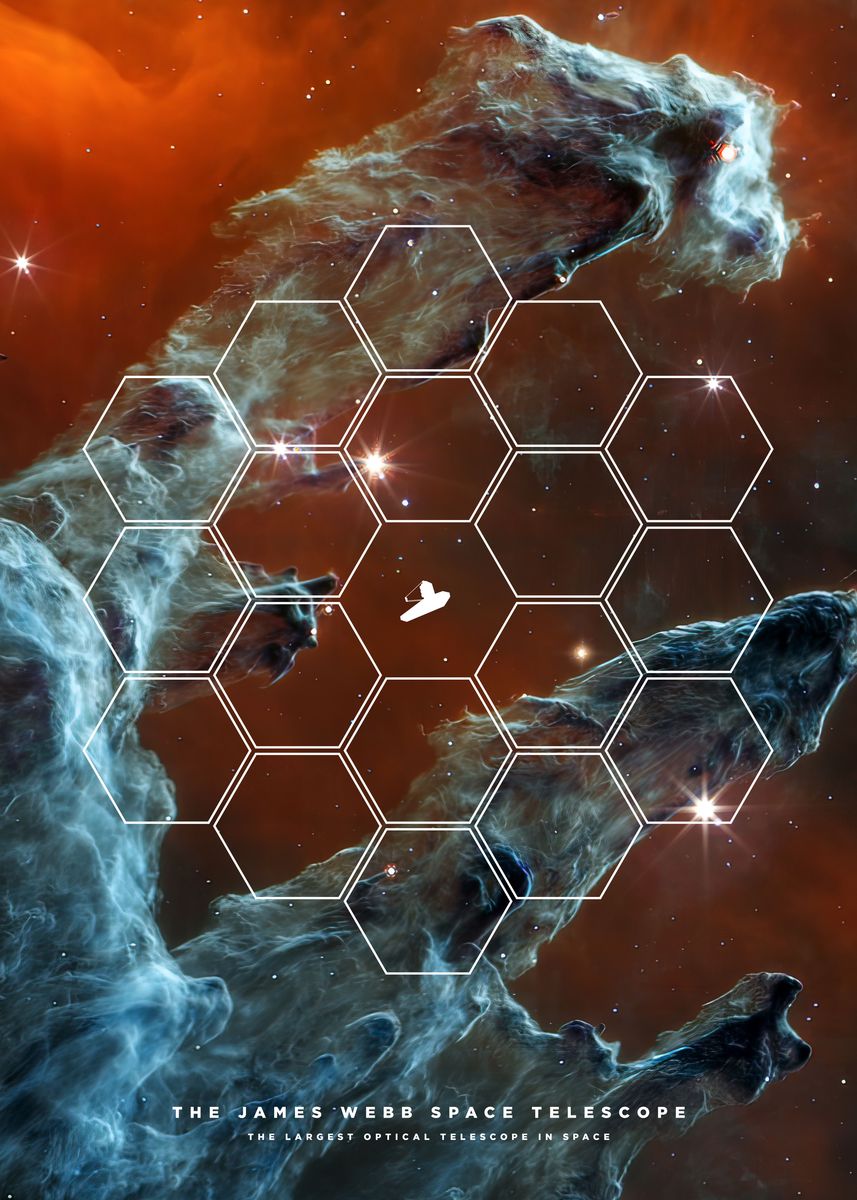'James Webb Telescope' Poster by The Fire | Displate