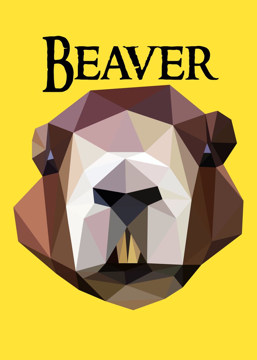 'Beaver' Poster, picture, metal print, paint by Dare Neil | Displate