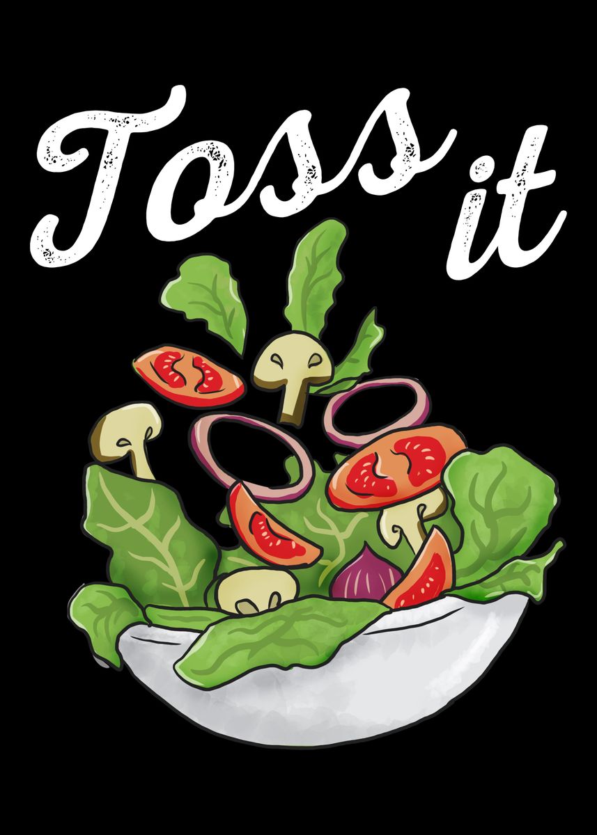 'Toss It' Poster by Hexor | Displate