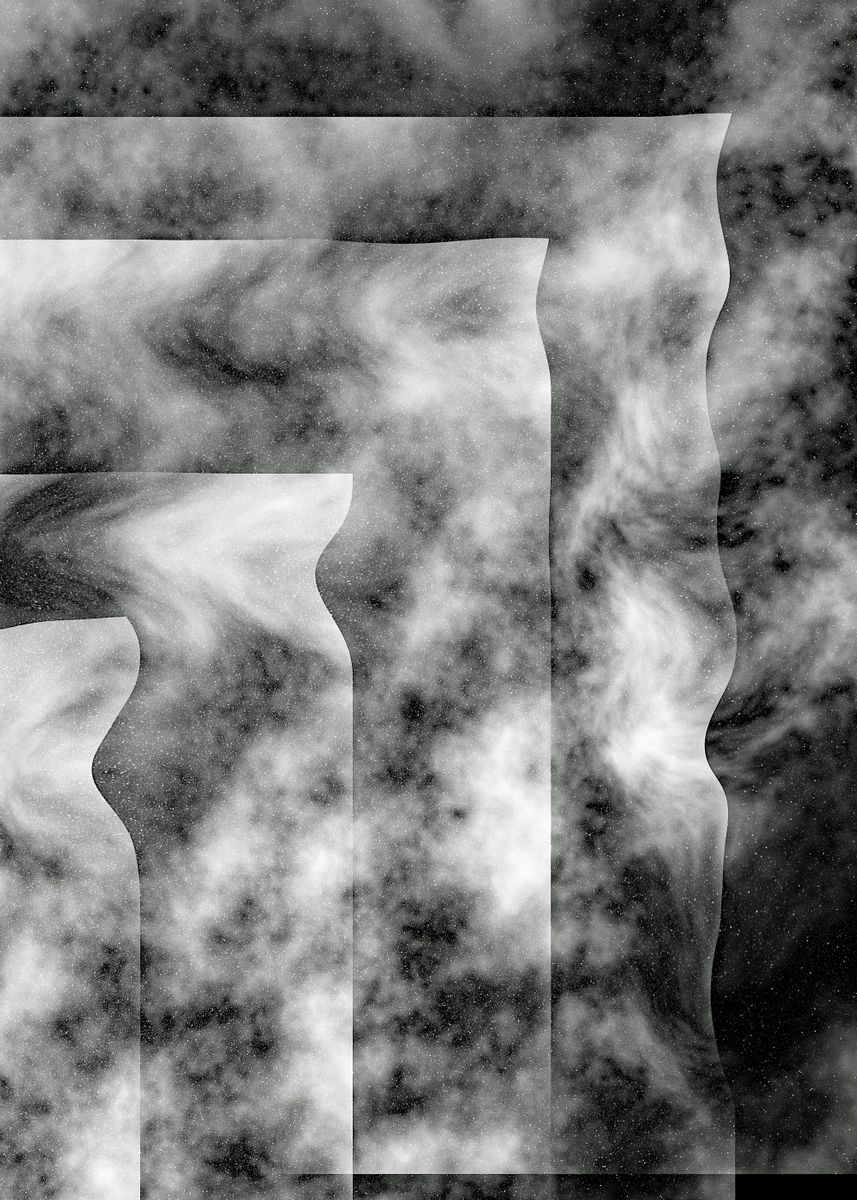 'Clouded paper ' Poster, picture, metal print, paint by Diji Bob | Displate