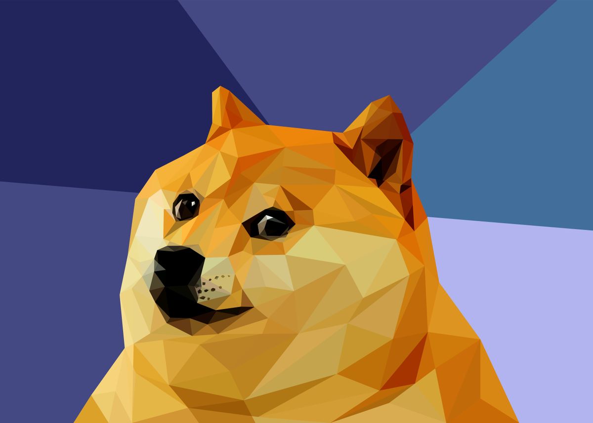 'doge meme' Poster by Lowpoly Posters | Displate