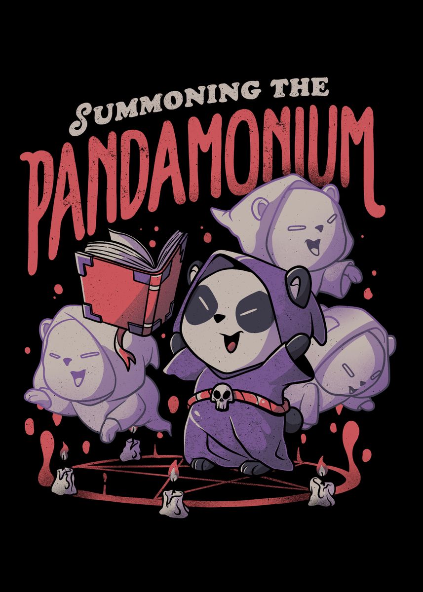 'Summoning the Pandamonium' Poster, picture, metal print, paint by ...