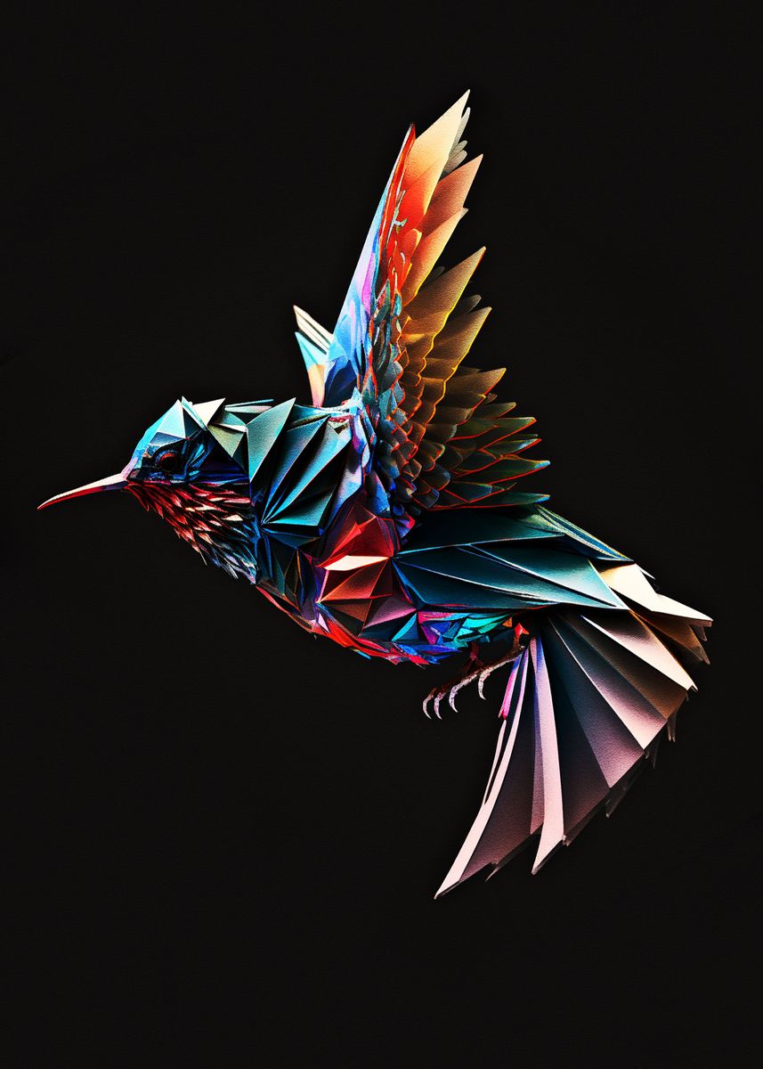 'Low Poly Birds' Poster, picture, metal print, paint by Muh Asdar ...