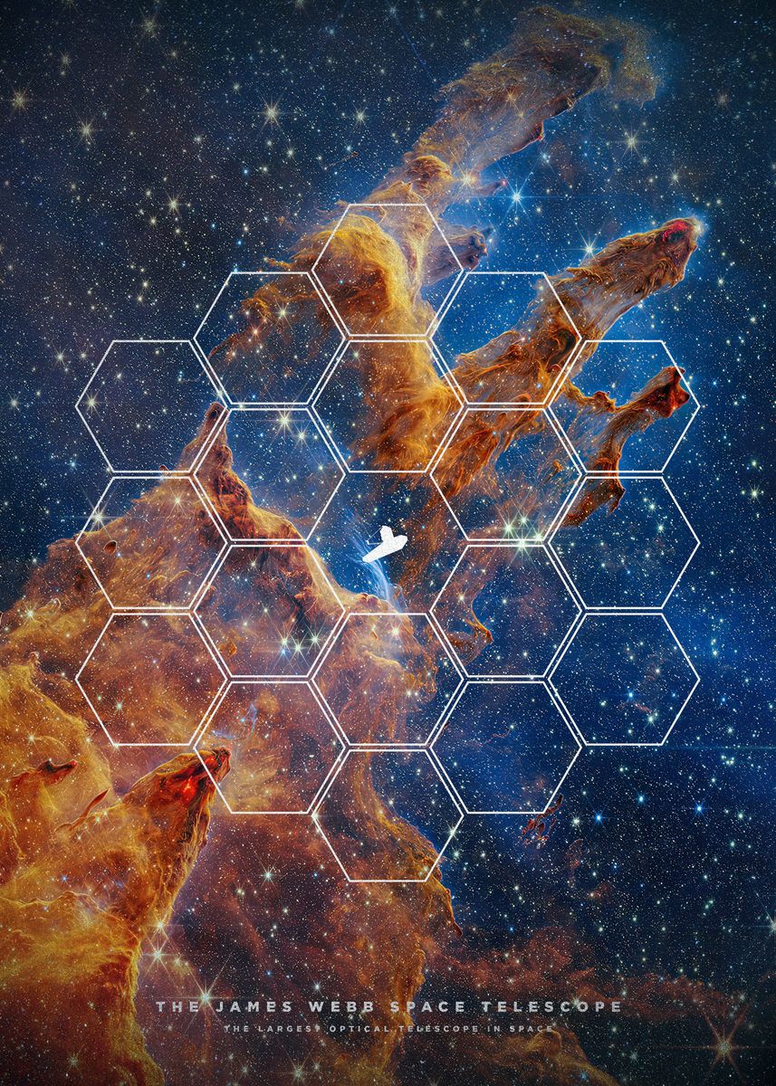 'James Webb Telescope' Poster, picture, metal print, paint by The Fire ...