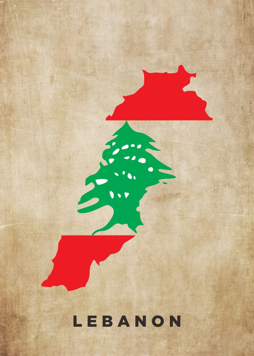 'Lebanon' Poster, picture, metal print, paint by Trending Collections ...