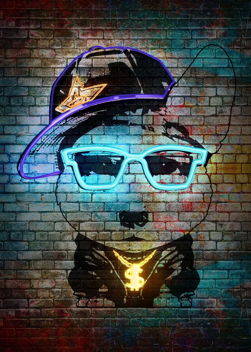 'Corgi Hip Hop' Poster by Van Zelman | Displate