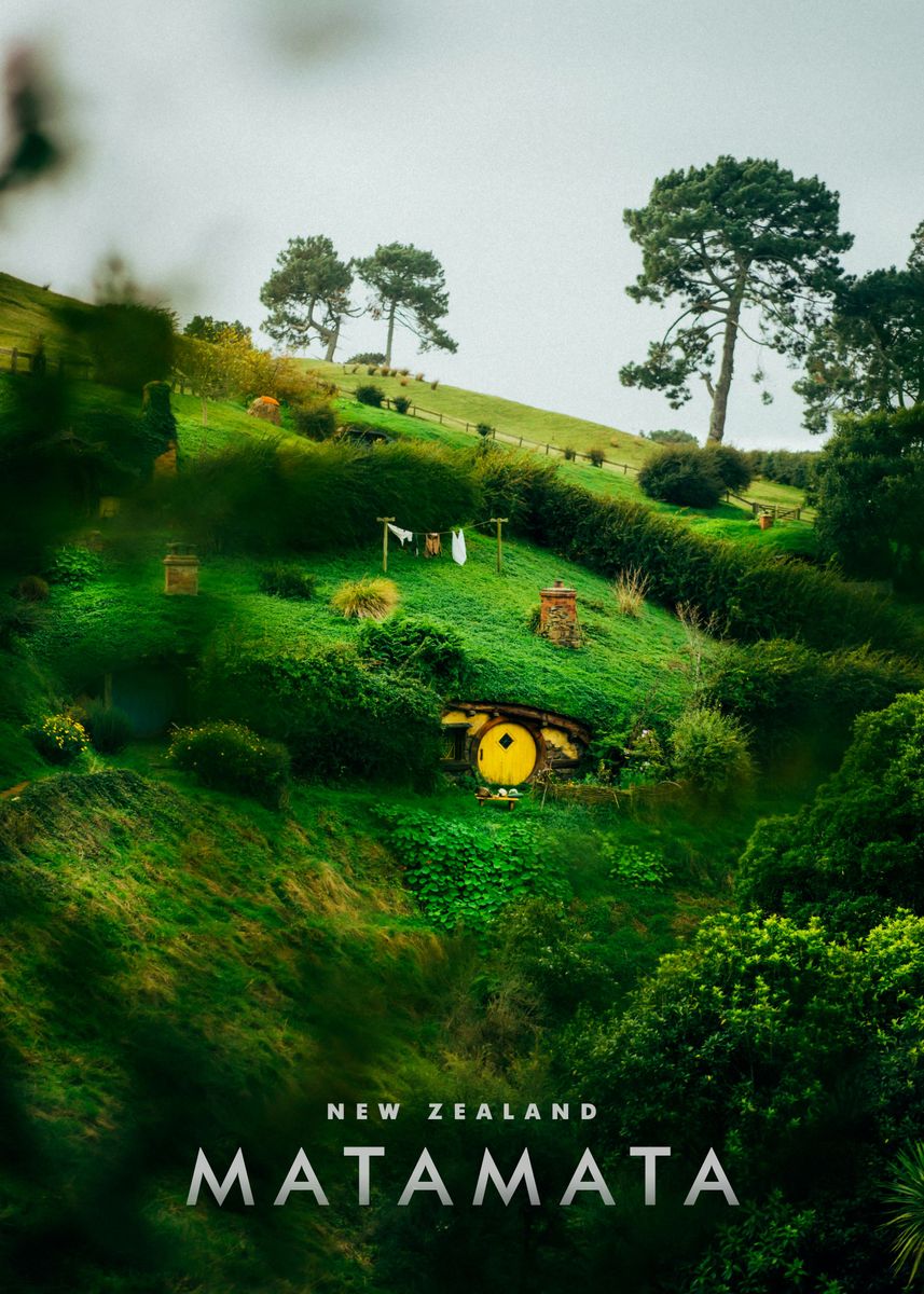 'Matamata New Zealand' Poster, picture, metal print, paint by ...