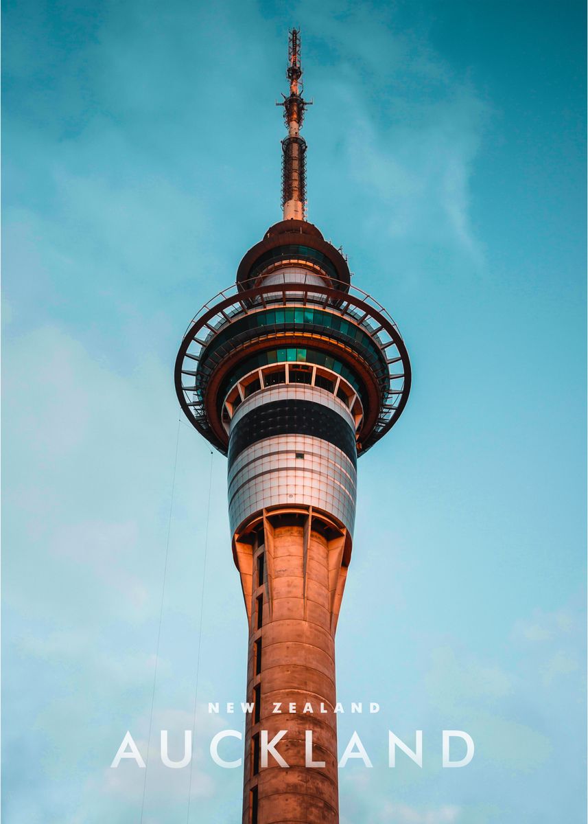 'Auckland Tower' Poster, picture, metal print, paint by Merah Djoeang ...