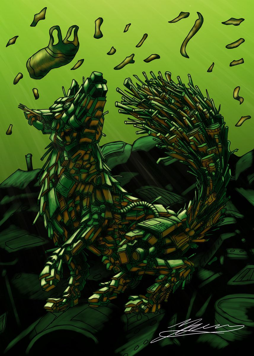 'Trash Fox' Poster by yoann goas | Displate