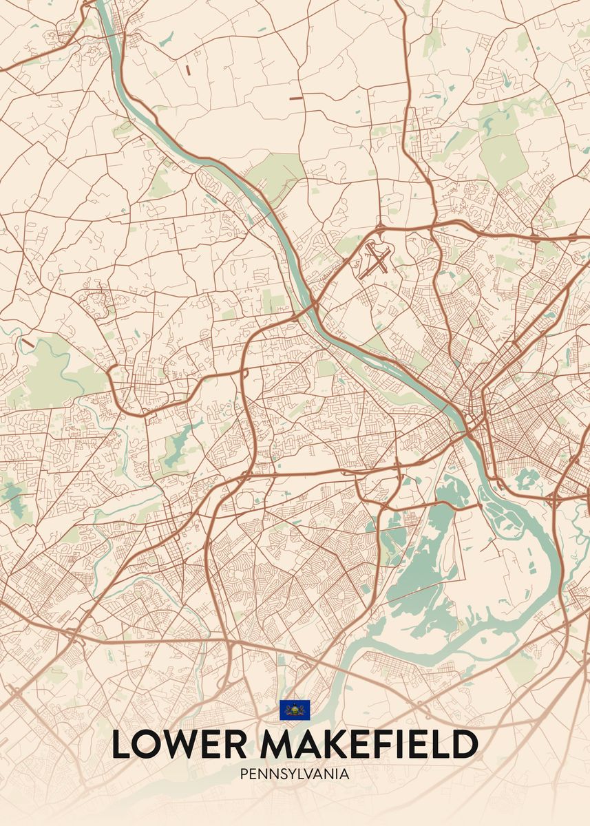 'Lower Makefield PA' Poster by IMR Designs | Displate