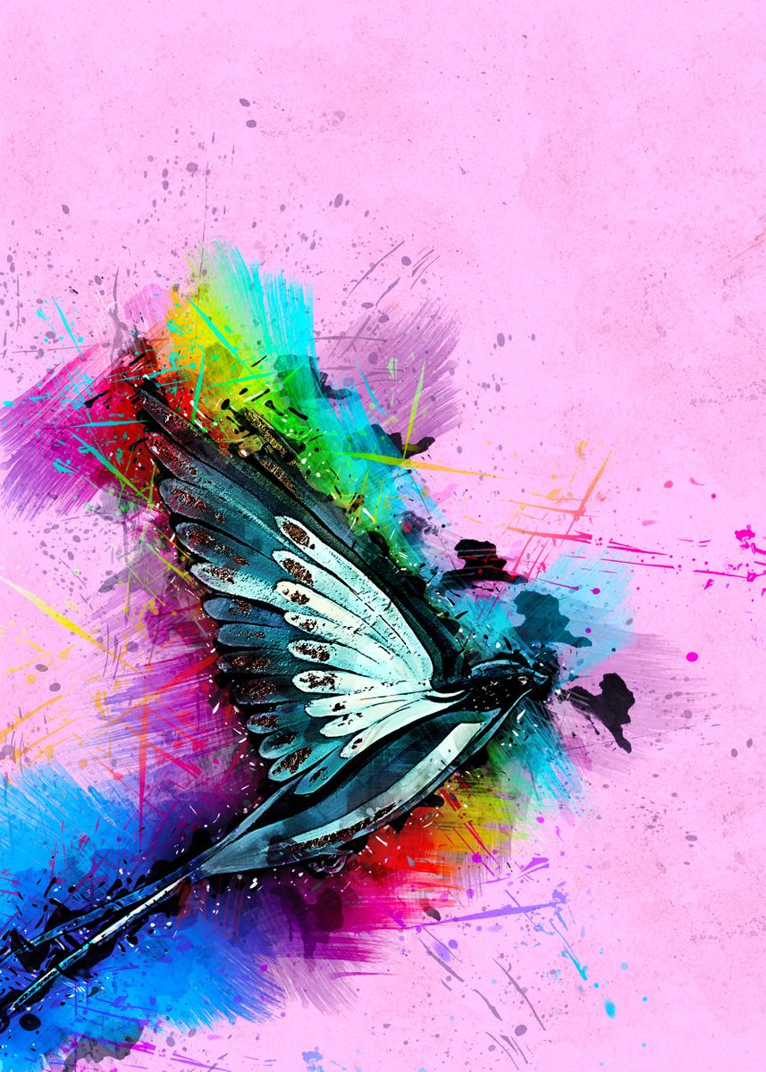 'Bird 174' Poster by TaTu Art | Displate