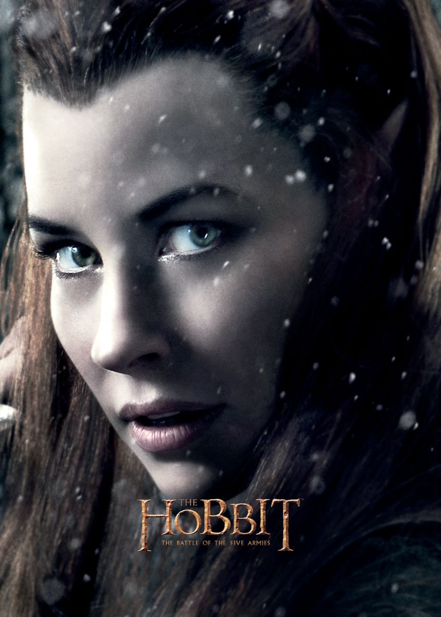 'H3 Tauriel Portrait' Poster, picture, metal print, paint by Middle ...
